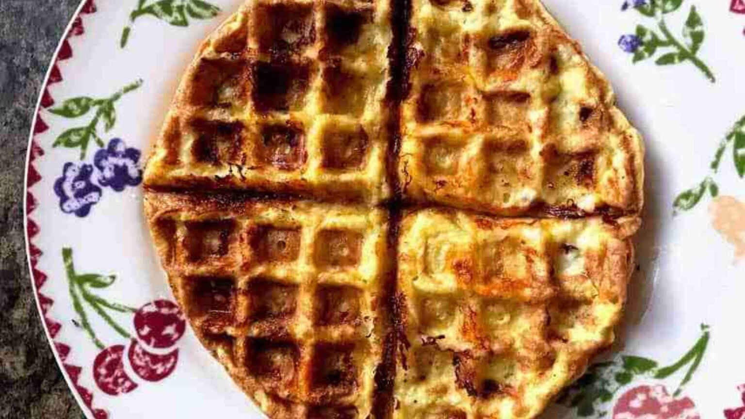 Cream Cheese Coconut Flour Chaffles Two Ways (Sweet & Savory) - On and ...
