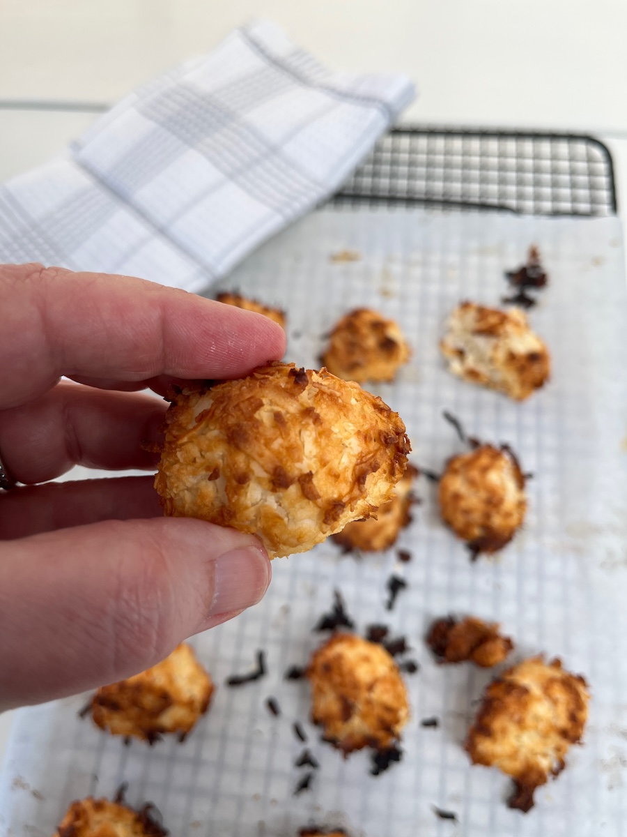Low Carb Coconut Macaroons with Almond Flour - On and Off Keto