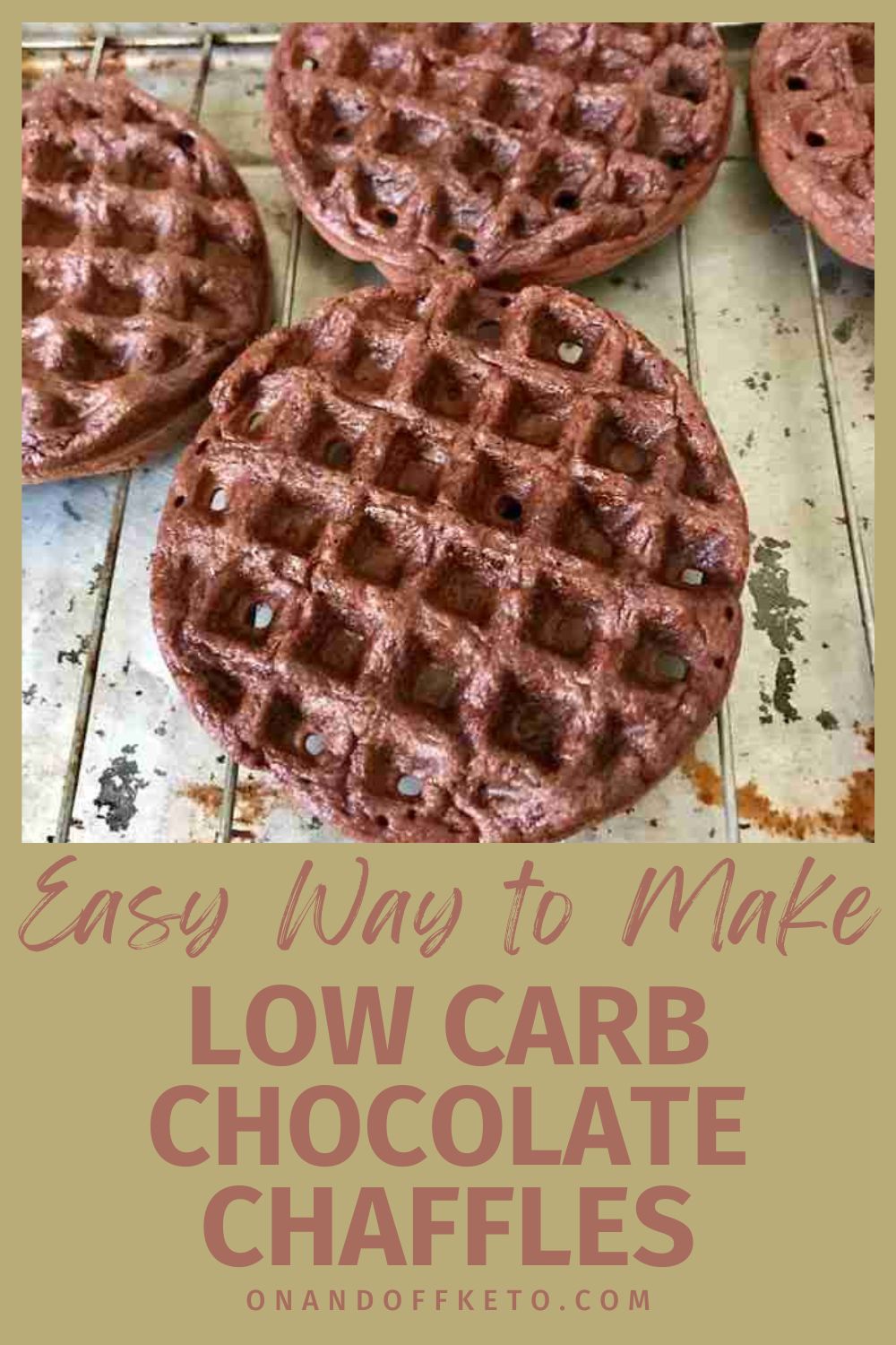 The Best Ever Chocolate Chaffle Recipe - On and Off Keto