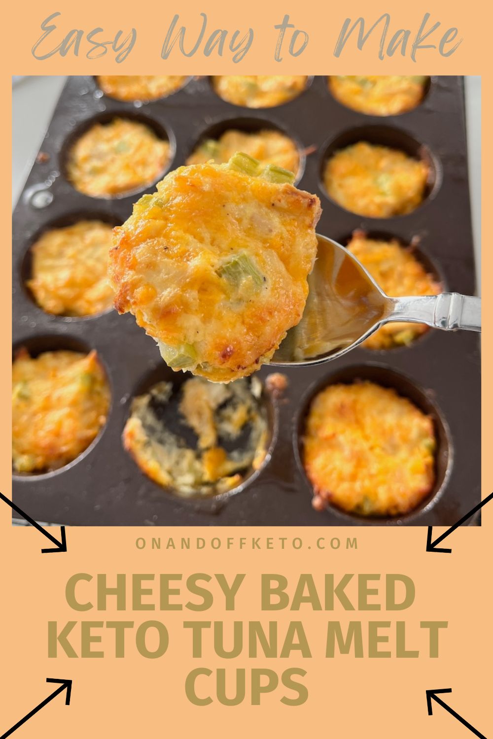 Baked Keto Tuna Melt Cups - On and Off Keto