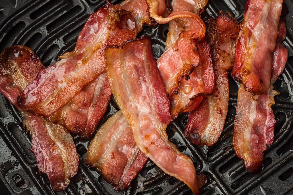 Air Fryer Bacon - On and Off Keto